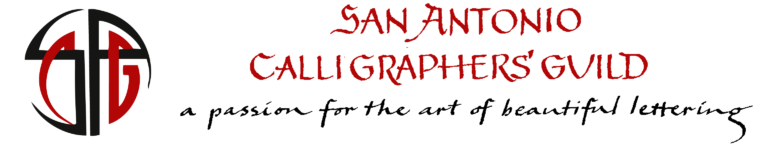 San Antonio Calligraphy Guild 2024 | S.A.C.G P.O. Box 291232 San ...